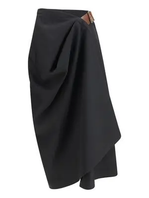 Bottega Veneta Midi Skirt - Black