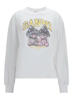 GANNI Teddy Mushroom T-shirt - White
