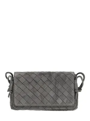 Bottega Veneta Bottega Veneta Notturno Suede Clutch Gray