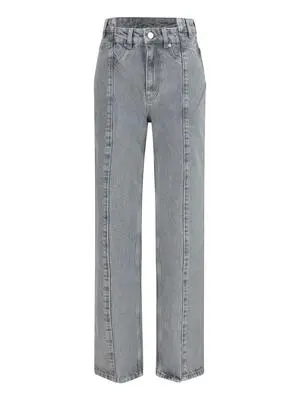 GANNI GANNI Rigid Denim Cuffed Jeans