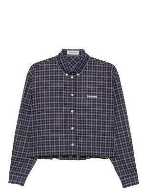 MIU MIU Miu Miu Checked Shirt