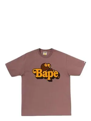 A BATHING APE Baby Milo Sleep On T-shirt - Brownie