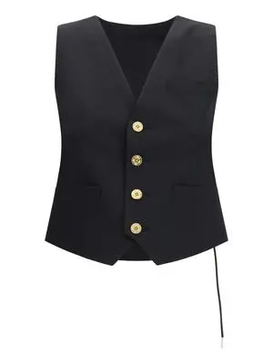 Sacai Twill Vest - Black