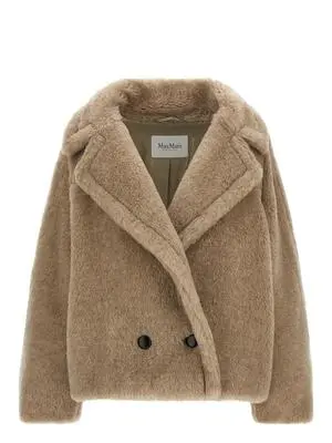 Max Mara MAX MARA Alpaca And Cashmere Blend Teddy Coat Cream