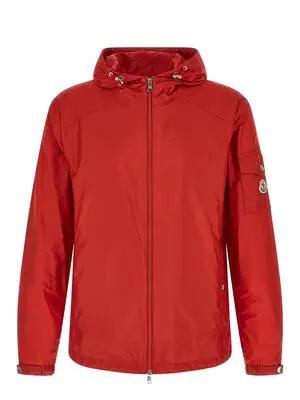 Moncler Moncler Etiache Water-Repellent Hooded Jacket Red