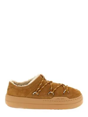 Moon Boot MOON BOOT Park Slipper Suede Mules Brown