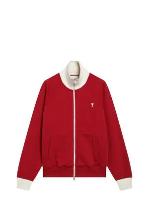 AMI Paris De Cœur Cotton Sweatshirt - Red
