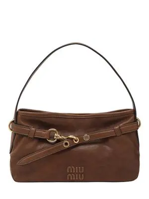 Miu Miu MIU MIU Rovere Nappa Leather Bag Brown