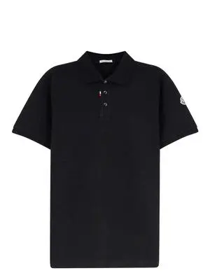 Moncler Cotton Pique Polo Shirt - Multicolor