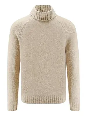 Brunello Cucinelli Brunello Cucinelli Wool Silk Cashmere Blend Turtleneck Multicolor