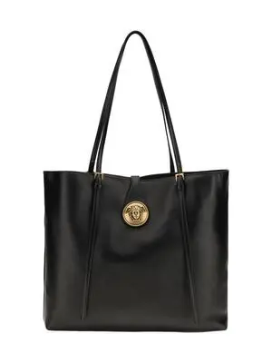 Versace Medusa Lambskin Tote Bag - Black