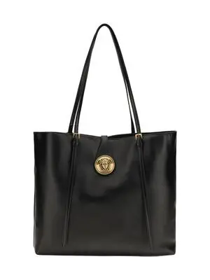Versace Medusa Lambskin Tote Bag - Black