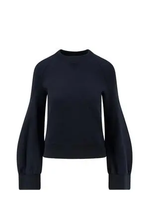 Sacai Sponge Sweat Cotton Blend Sweater - Black