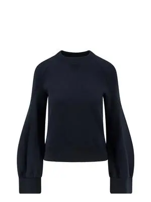 Sacai Sponge Sweat Cotton Blend Sweater - Black