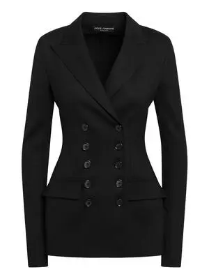 Dolce & Gabbana Double-breasted Wool Jacket - Black