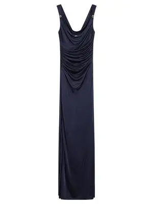Versace Navy Viscose Jersey Evening Dress - Blue