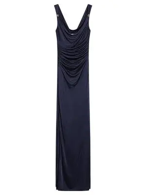 Versace Navy Viscose Jersey Evening Dress - Blue