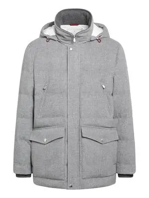 Brunello Cucinelli BRUNELLO CUCINELLI Wool Parka Gray