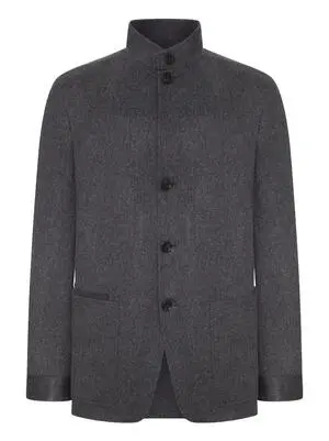 Zegna The Count Jacket In Cashmere Oasis - Gray