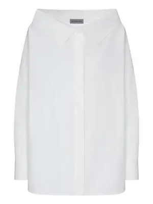 Balenciaga Oversized Poplin Shirt - White