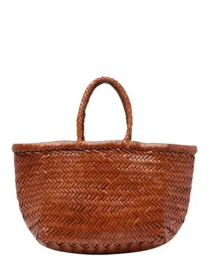 Dragon Diffusion Small Triple Jump Handbag - Brown