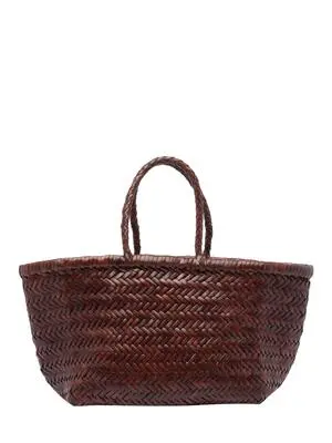 Dragon Diffusion Small Triple Jump Handbag - Brown