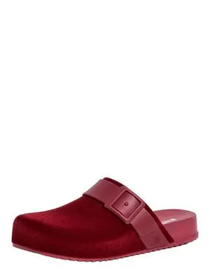 Melissa Cozy Velvet Clogs - Red