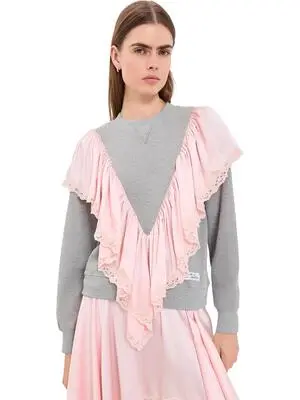 Sandy Liang Tumble Sweatshirt - Grey