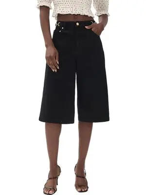 Ulla Johnson The Rowan Denim Shorts - Noir