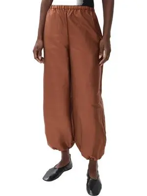 BY MALENE BIRGER Lumas Silk Trousers - Brick
