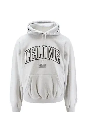 Celine Cotton Sweatshirt With Logo Lettering Print - Multicolor
