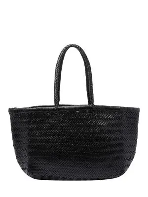 Dragon Diffusion Large Bamboo Triple Jump Shoulder Bag - Black