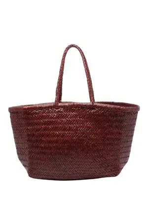 Dragon Diffusion Large Bamboo Triple Jump Shoulder Bag - Red
