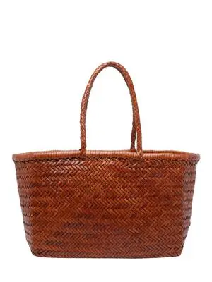 Dragon Diffusion Large Bamboo Triple Jump Shoulder Bag - Brown