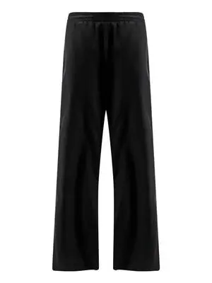 Gucci Silk Poplin Leisure Trousers With Web Ribbon - Black