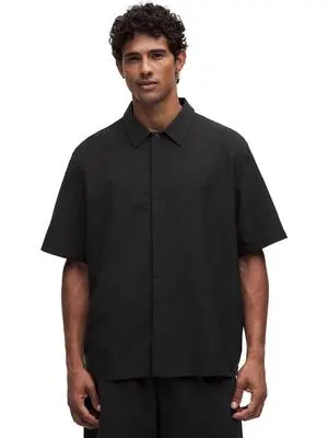 Lululemon Ultralight Wovenair Short-sleeve Collared Shirt - Black