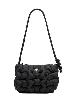 Lululemon Quilty Puff Small Crossbody Bag 2.4l - Black/silver