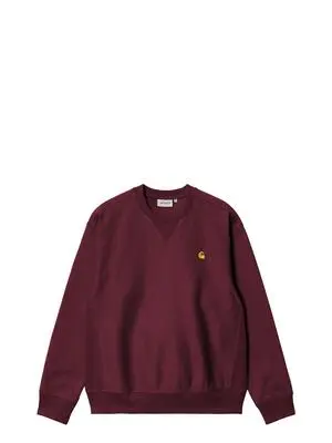 Carhartt Work In Progress American Script Sweatshirt - Red
