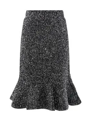 Dior Skirt With Godets And All-over Sequin Motif - Multicolor