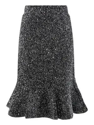 Dior Skirt With Godets And All-over Sequin Motif - Multicolor
