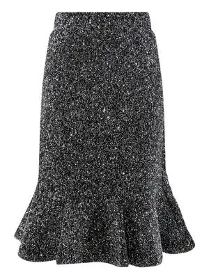 Dior Skirt With Godets And All-over Sequin Motif - Multicolor