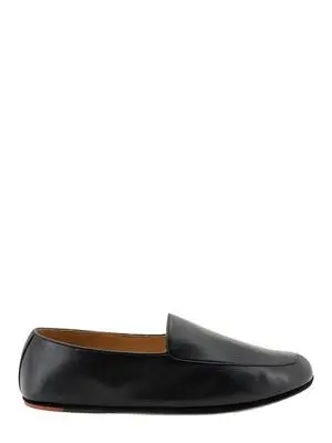 Loro Piana Loro Piana Men Anton Walk Leather Loafers Black