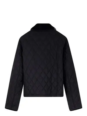 Burberry Nylon Jacket With Stitching - Multicolor