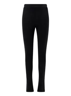 TOTEME Viscose Blend Zip Leggins - Black