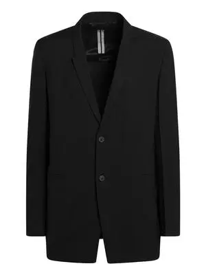 RICK OWENS Rick Owens Single-Breasted Wool Jacket Black Men