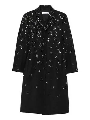 JIL SANDER Jil Sander Women Belted Wool Coat Gray