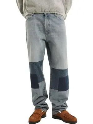 1989 STUDIO 1989 Studio Malin Denim Pants With Patches Men Blue