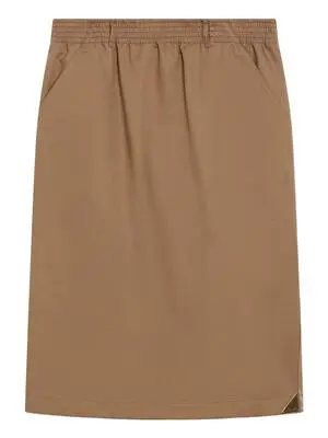 Chloé Beige Midi Pencil Skirt - Brown