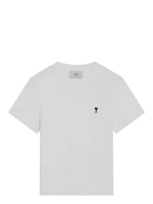 AMI Paris T-shirt De Coeur In Cotton - White