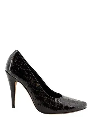 JUDE Jerry Leather Decollete With Croco Print - Multicolor